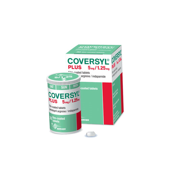 COVERSYL PLUS Perindopril Arginine / Indapamide 5mg / 1.25mg Film ...